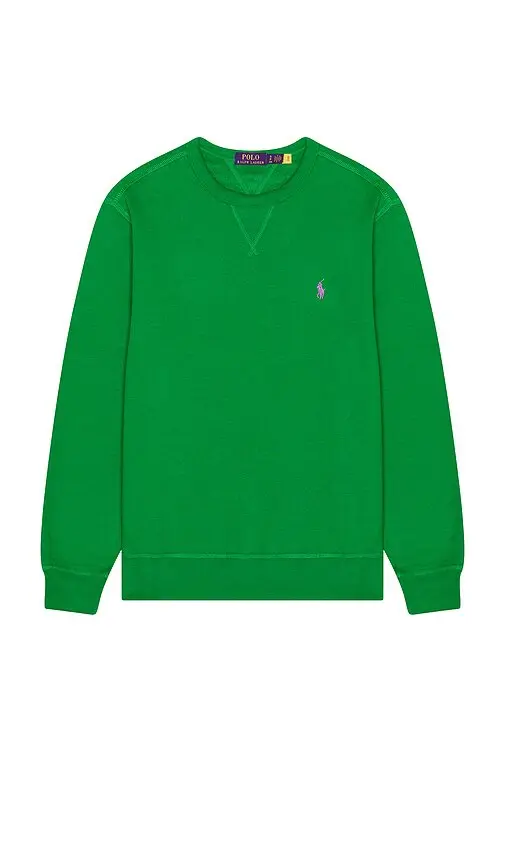 Polo Ralph Lauren Long Sleeve Rl Fleece Crewneck Sweatshirt - Green