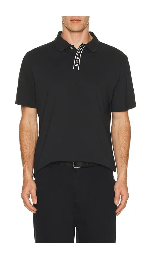 MALBON Block Placket Polo In . Also