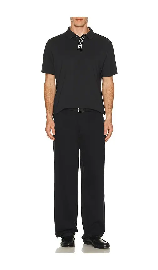 MALBON Block Placket Polo In . Also