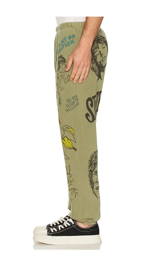 MadeWorn Rolling Stones Sketch P.e. Sweatpants In . Also
