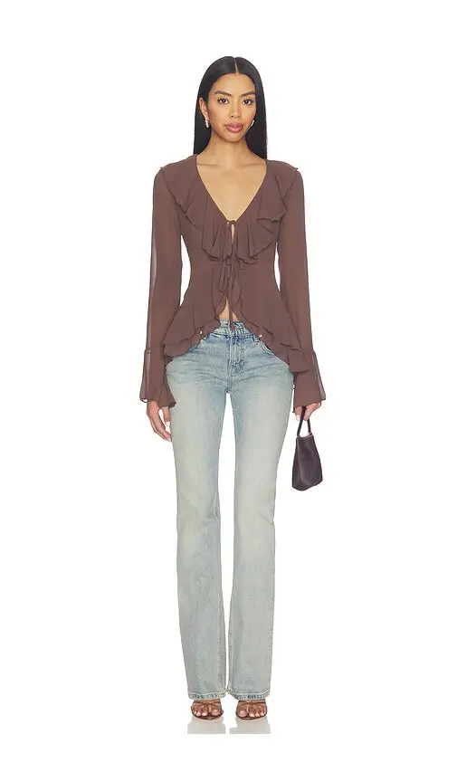 MORE TO COME Alisia Top - Brown