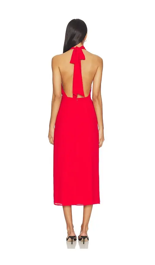 MORE TO COME Ria Halter Midi Dress