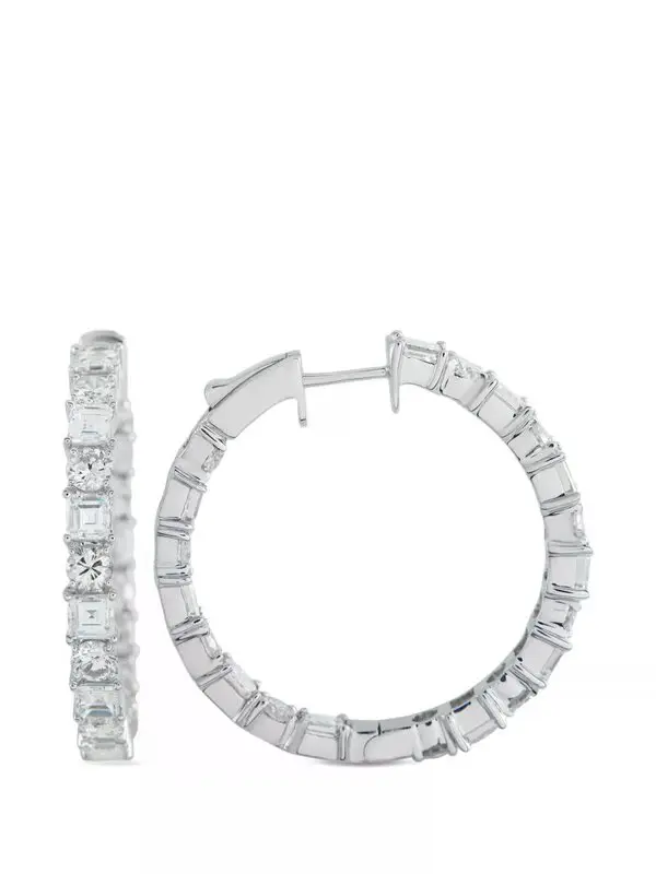 LB EXCLUSIVE Diamond Hoop Earrings
