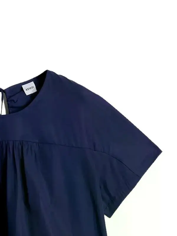 Aspesi Pleated Blouse - Blue