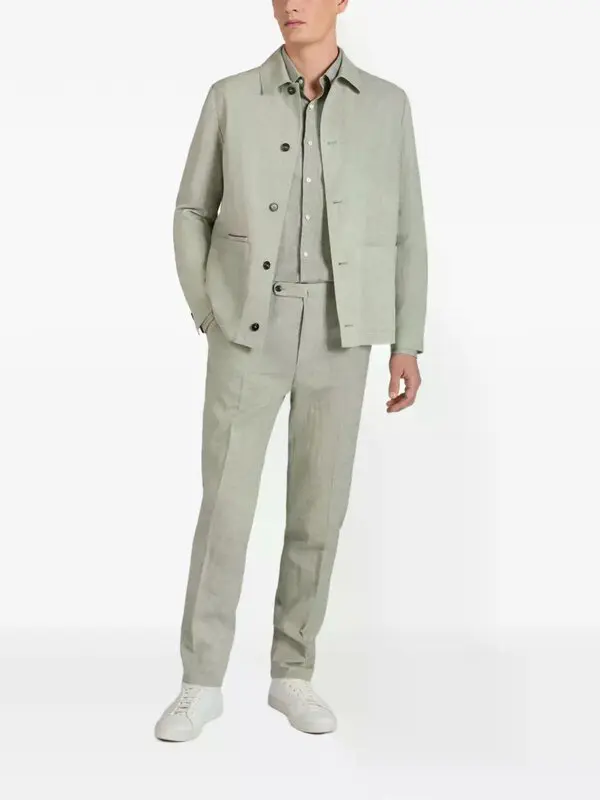 SLOWEAR Buttoned Trousers - Green