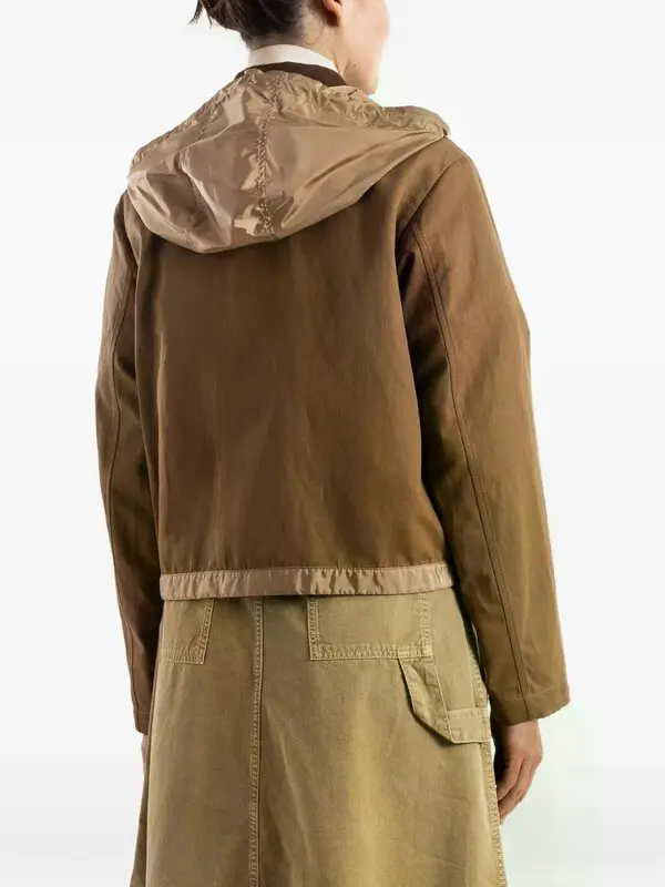 Moncler Aconitum Hooded Pocket Jacket - Brown