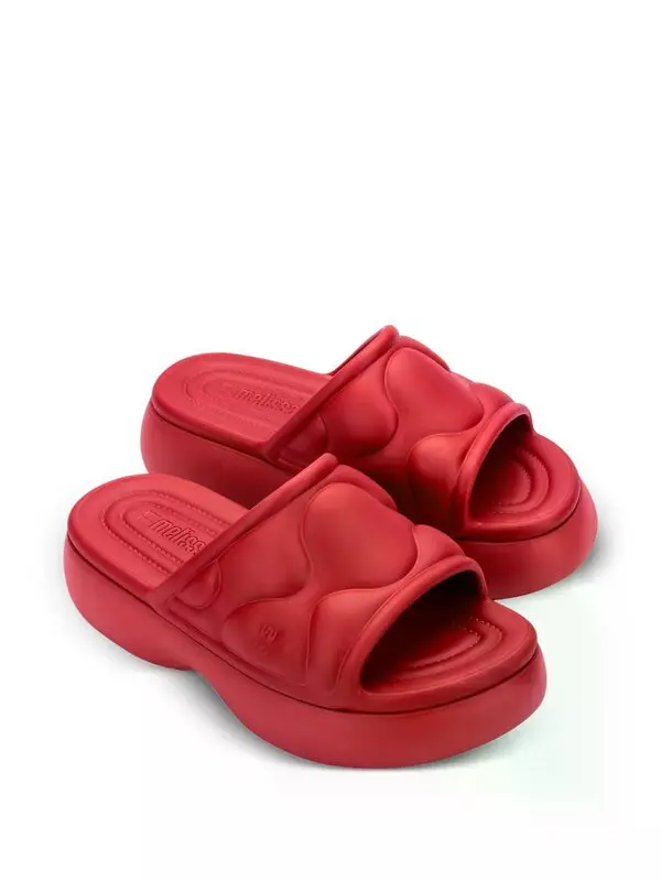 Melissa Free Puff Platform Slides - Red