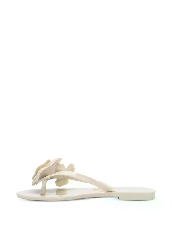 Melissa Harmonic Springtime Flip-flops With Floral Detail - Neutrals