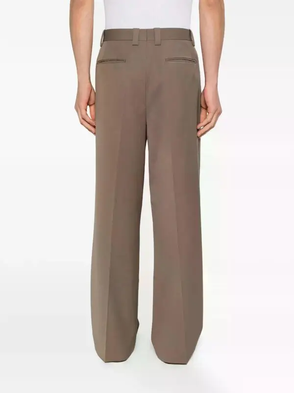 TONYWACK Pleated Tailored Trousers - Brown