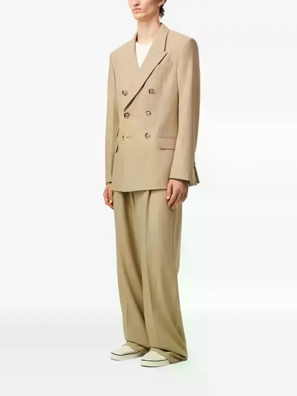 AMI Paris New Wool Double Breasted Straight Jacket
