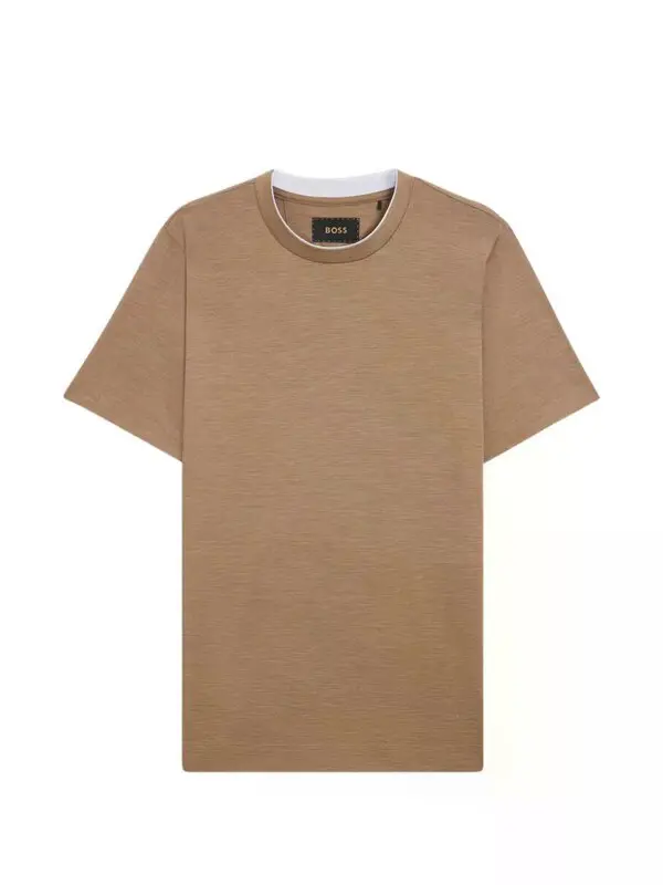 BOSS Double-collar T-shirt - Neutrals