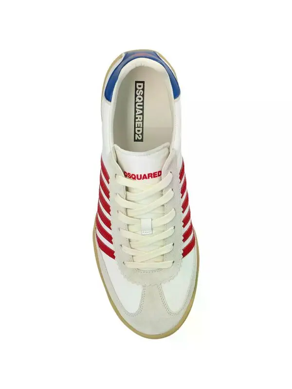 Dsquared2 Striped Leather Sneakers