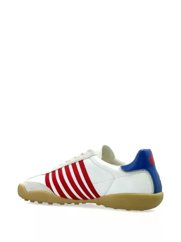 Dsquared2 Striped Leather Sneakers