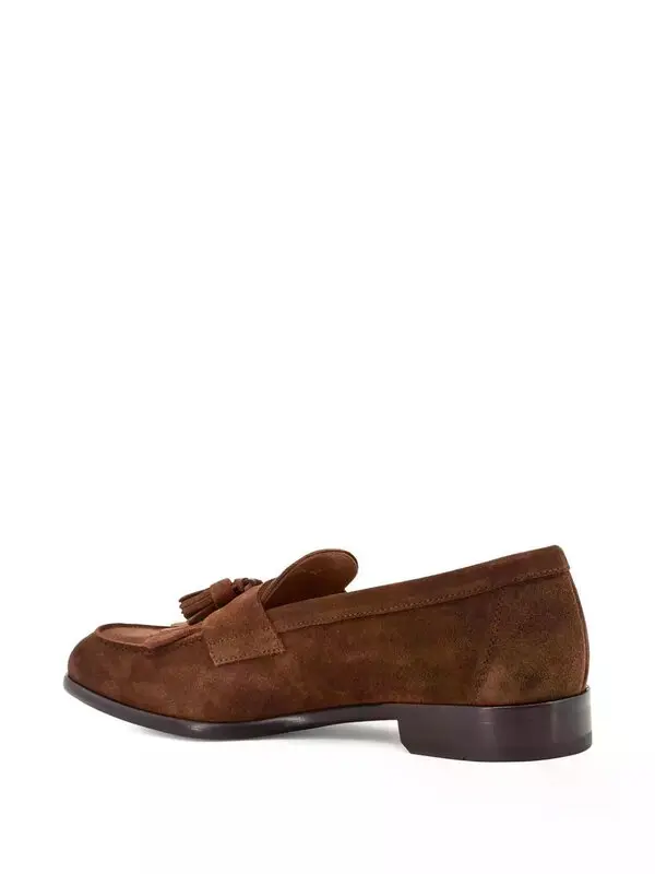 DOUCAL'S Suede Loafers With Tassel Detail