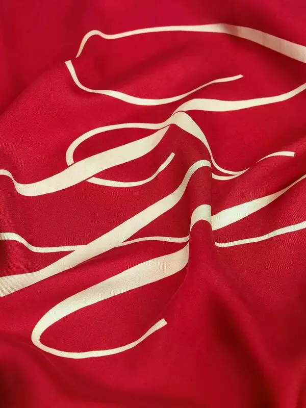 Tommy Hilfiger Printed Scarf - Red