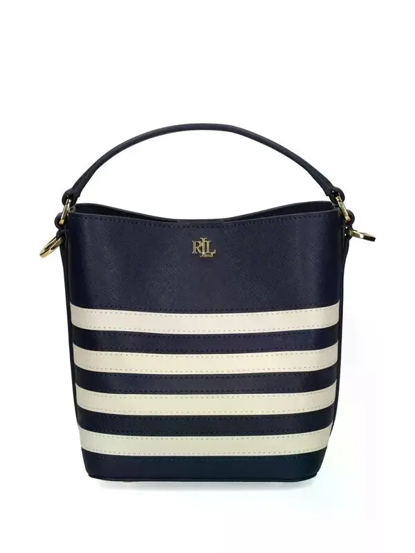 Ralph Lauren Striped Leather Satchel