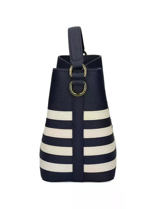 Ralph Lauren Striped Leather Satchel