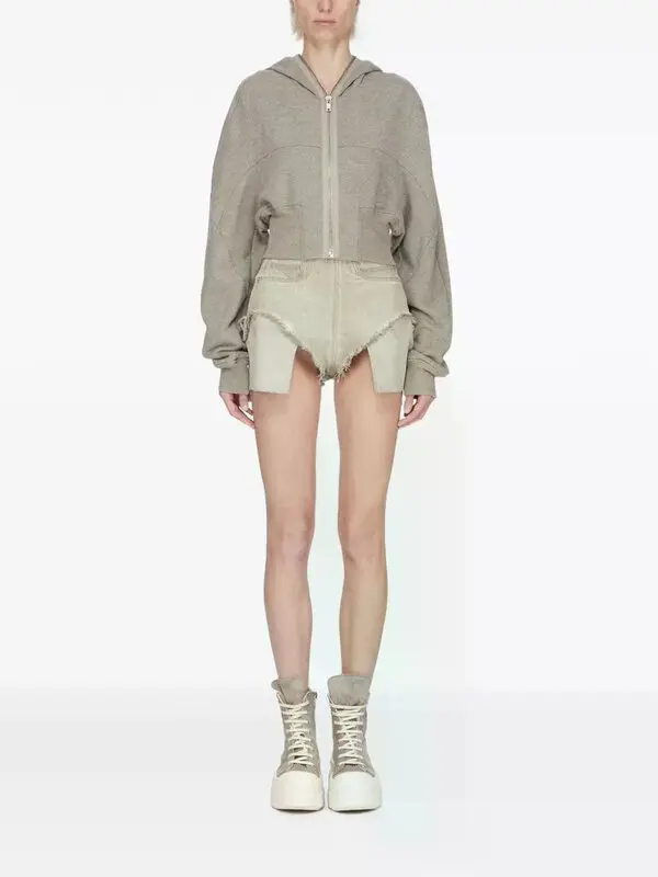 Rick Owens Frayed Hem Shorts - Neutrals