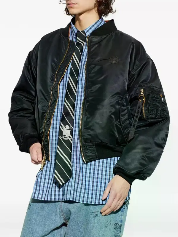Vetements Zip-fastening Bomber Jacket With Cross Detail
