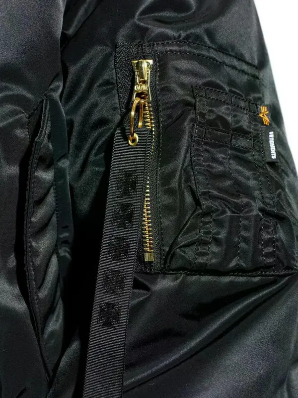 Vetements Zip-fastening Bomber Jacket With Cross Detail