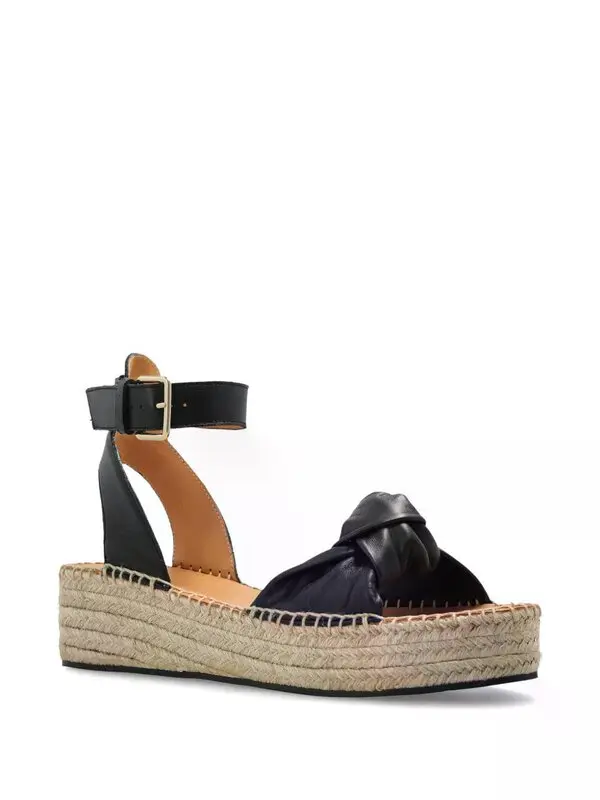 ODISSI Knot-detail Espadrille Sandals