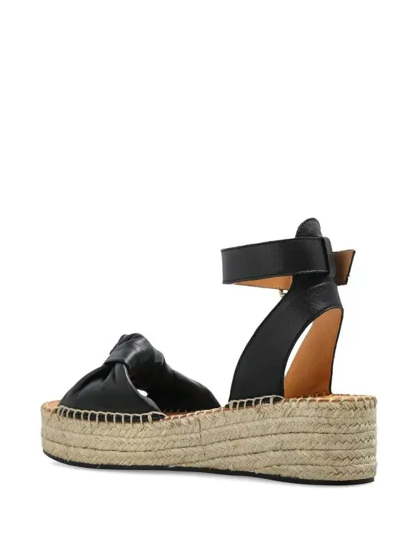 ODISSI Knot-detail Espadrille Sandals