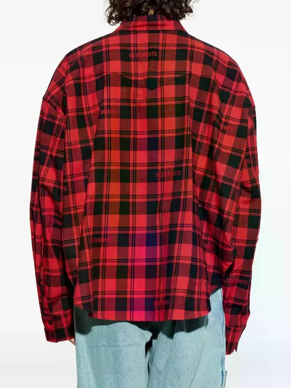 Vetements Checked Chest-pocket Shirt