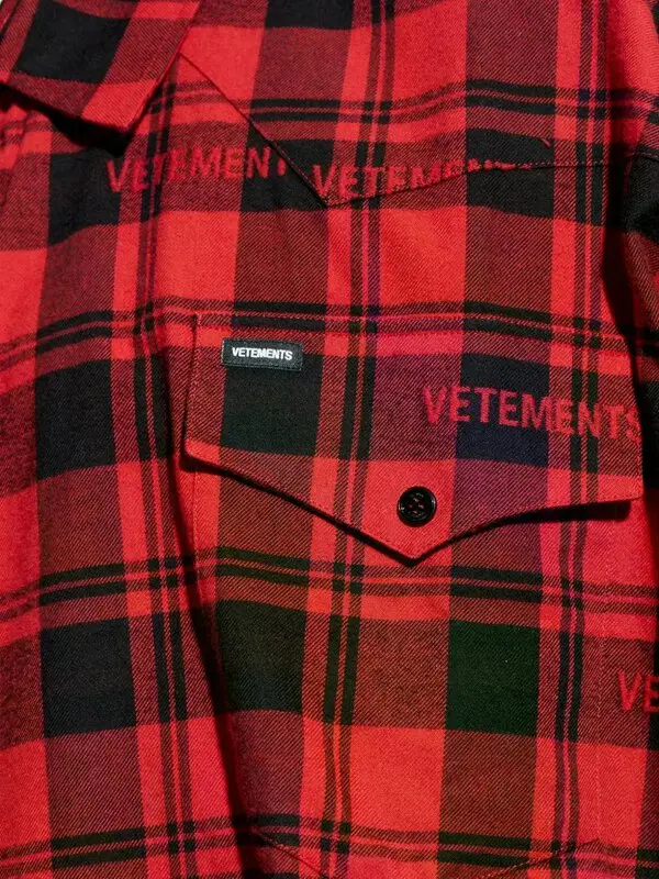 Vetements Checked Chest-pocket Shirt