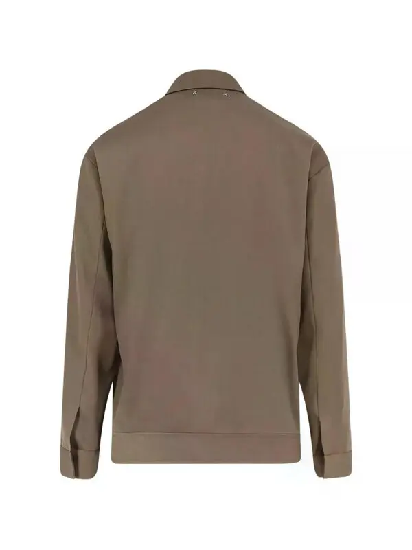 GOLDEN GOOSE Wool Gabardine Coach Jacket With Embroidery