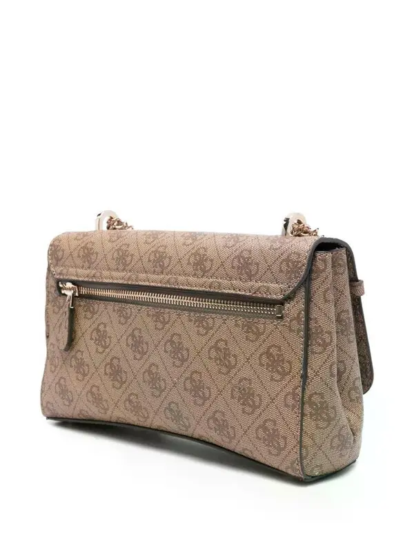 Guess Buckle Patterned Leather Cross Body Bag
