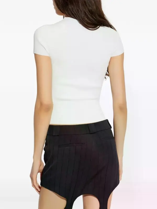 Alexander Wang Knit Logo Baby Tee - White
