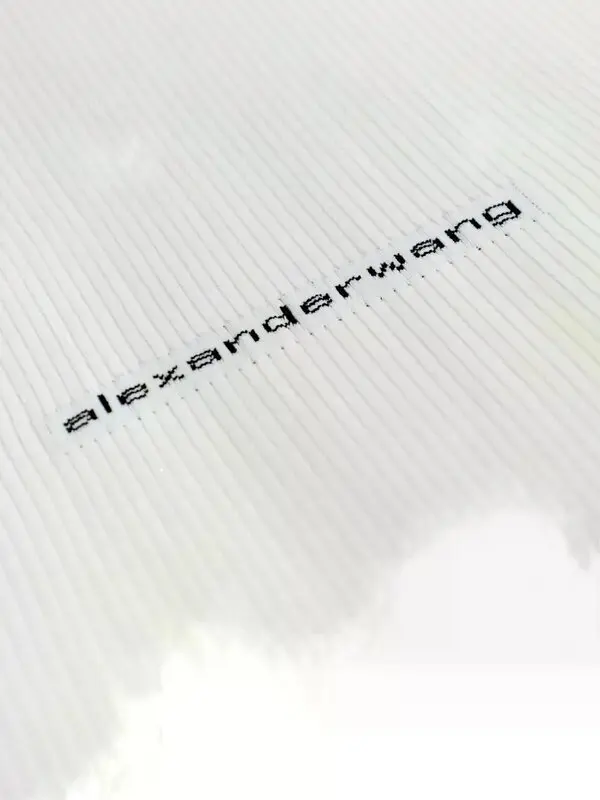 Alexander Wang Knit Logo Baby Tee - White