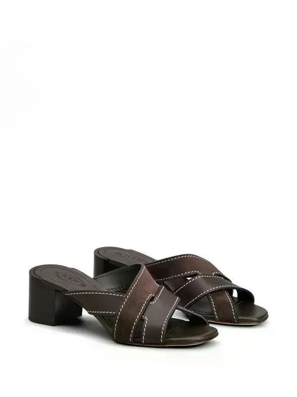 TOD'S Cross-strap Sandals - Brown