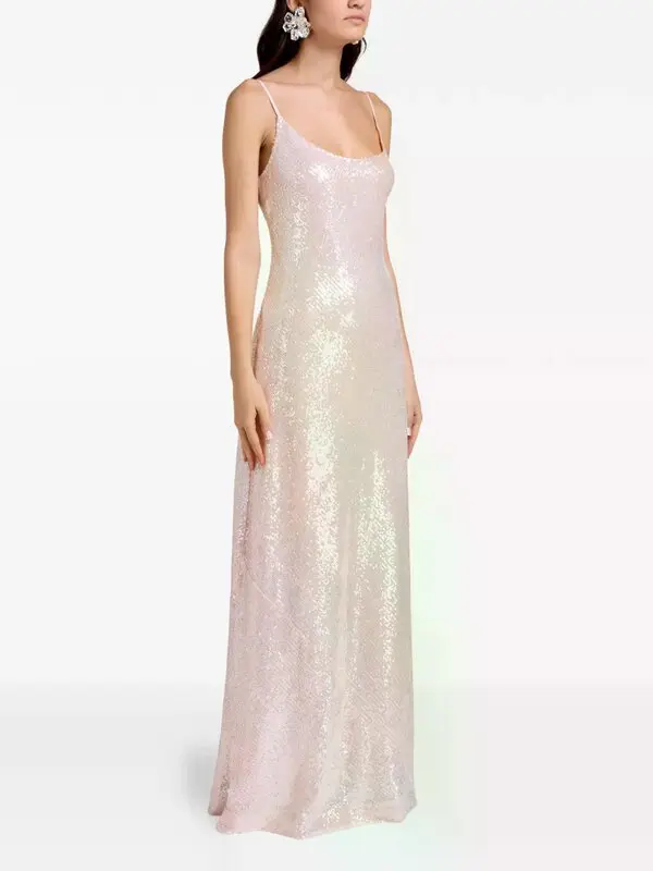 NEEDLE & THREAD Spaghetti-strap Maxi Dress