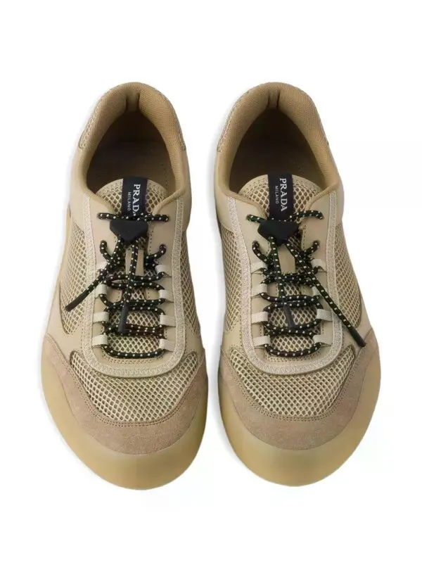 Prada Speedrock Mesh Sneakers - Neutrals