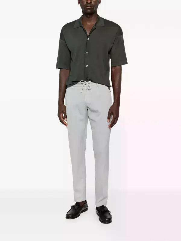 Eleventy Drawstring Waist Trousers - Grey