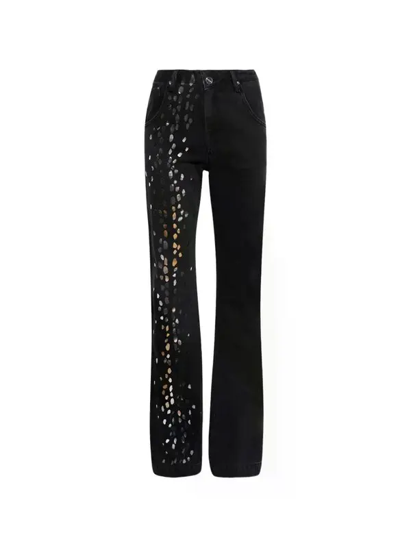David Koma Speckled Foil Jeans
