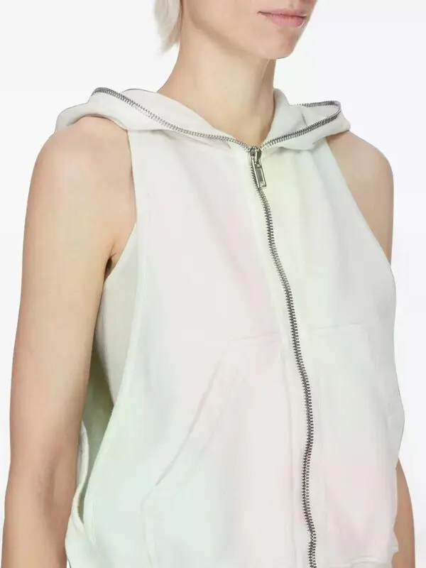 Rick Owens Sleeveless Zipped Hoodie - Neutrals