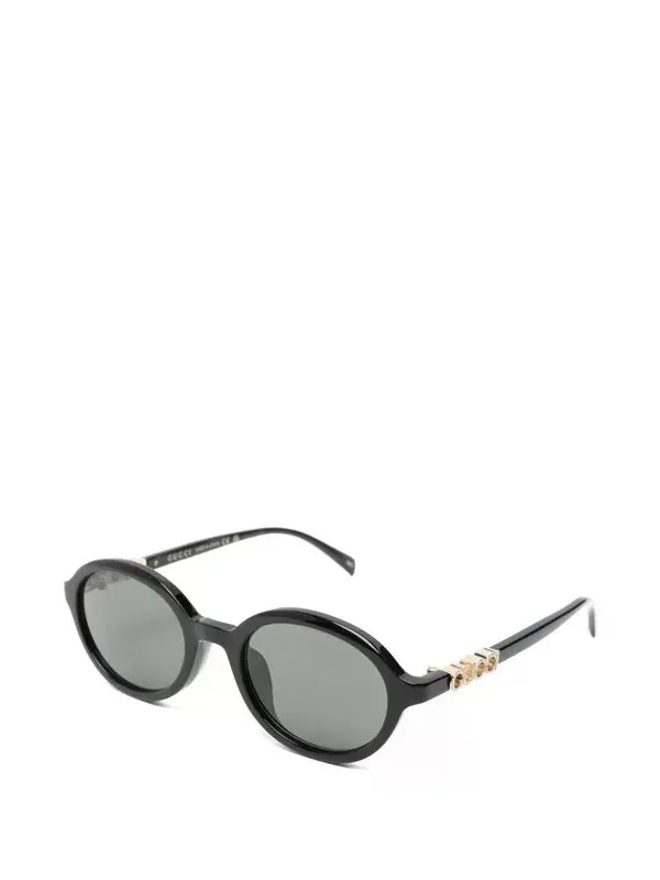 Gucci Oval Sunglasses With Logo Detail