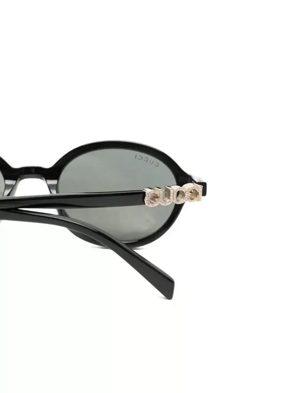 Gucci Oval Sunglasses With Logo Detail