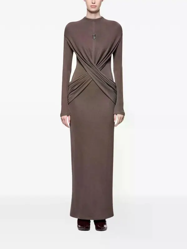 CHATS BY C.DAM Azora Draping Maxi Dress