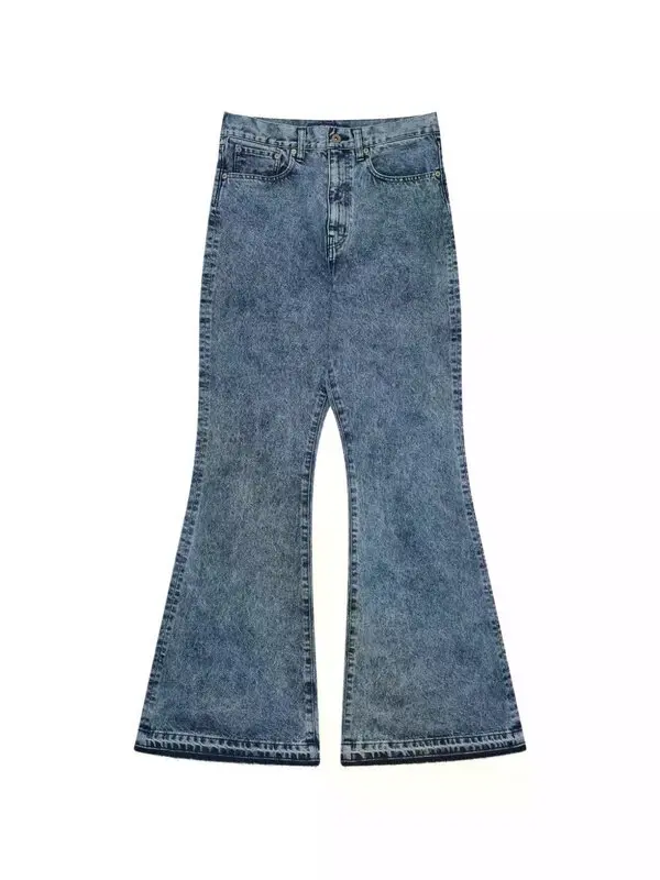 Junya Watanabe Acid-wash Bootcut Jeans
