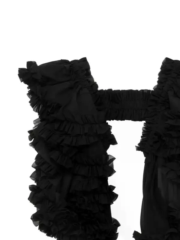 Noir Kei Ninomiya Tiered Ruffle Gilet