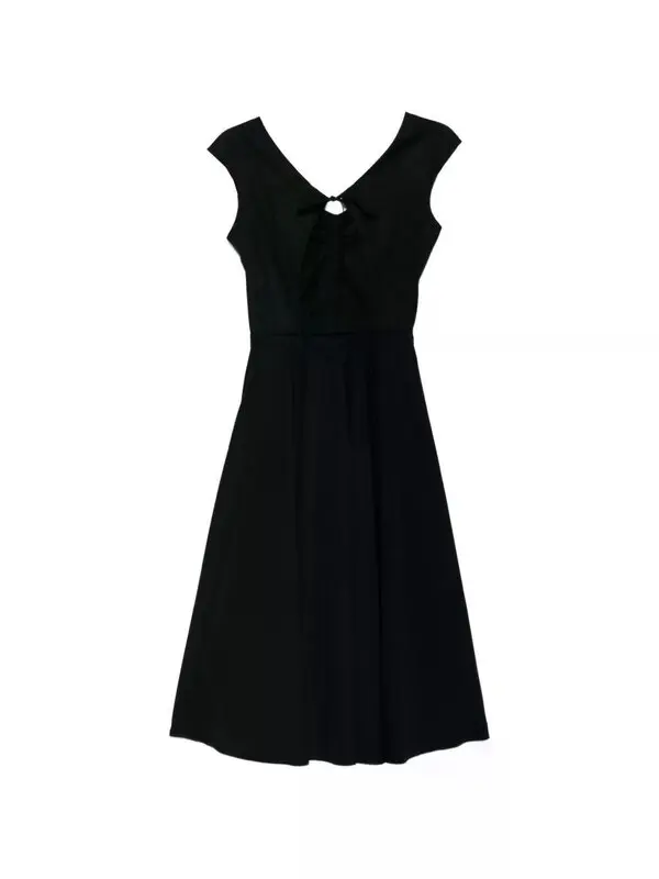 Aspesi Sleeveless V-neck Midi Dress - Black