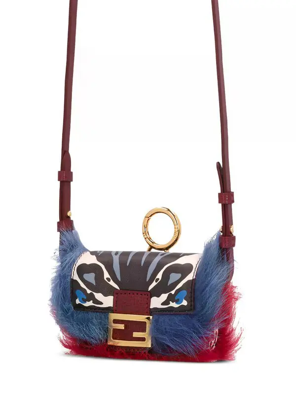 Fendi Nano Baguette Leather Bag Charm