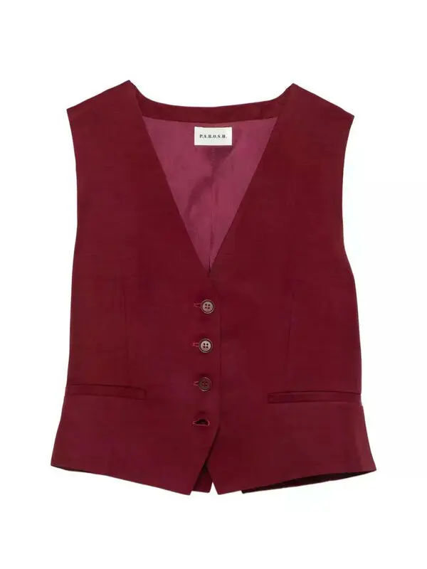 P.a.r.o.s.h Button V-neck Gilet