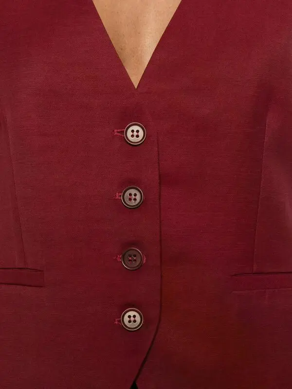 P.a.r.o.s.h Button V-neck Gilet