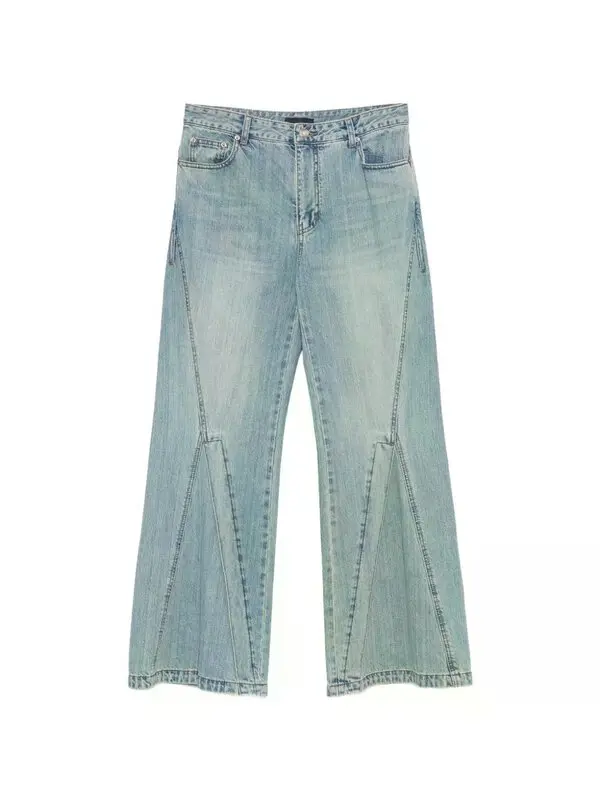 JUUN.J Flared Panelled Jeans - Blue