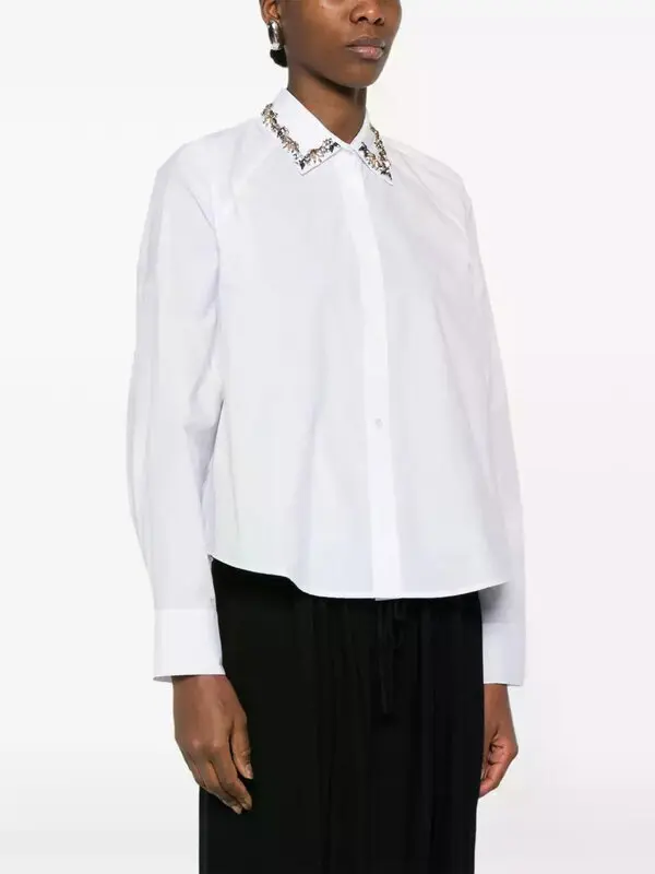 ERMANNO FIRENZE Embellished Collar Shirt