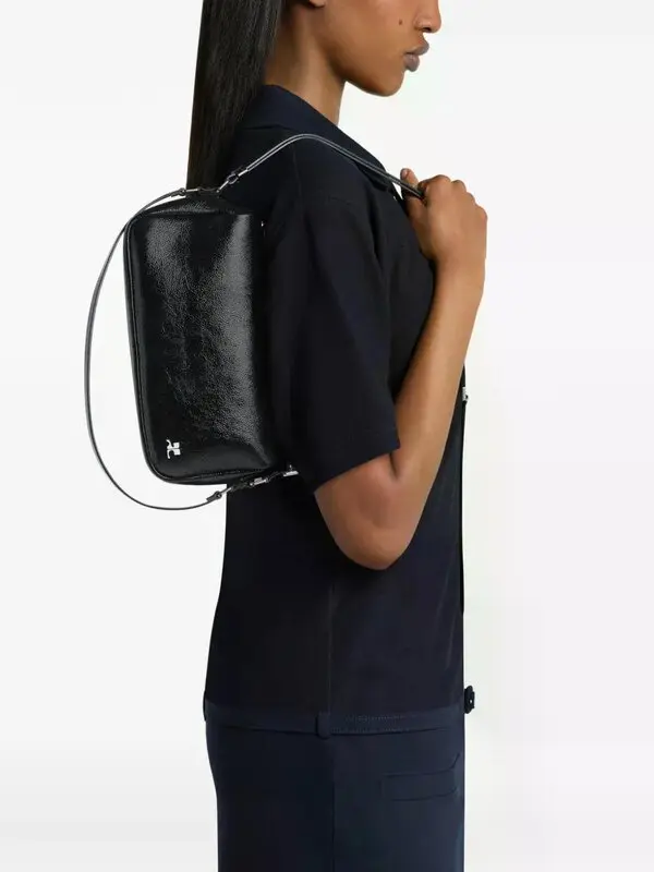 COURREGES Small Shoulder Bag - Black